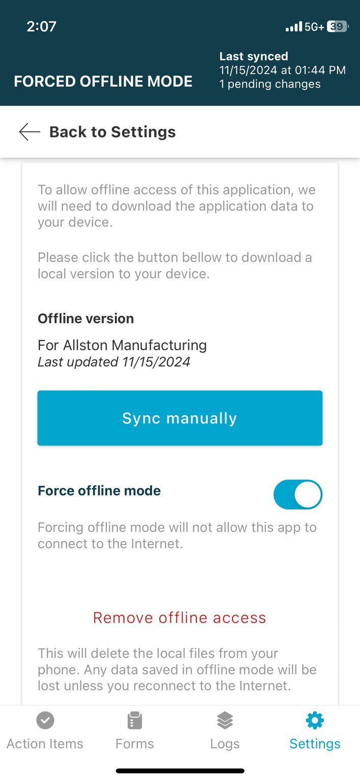 Mobile: Offline Mode