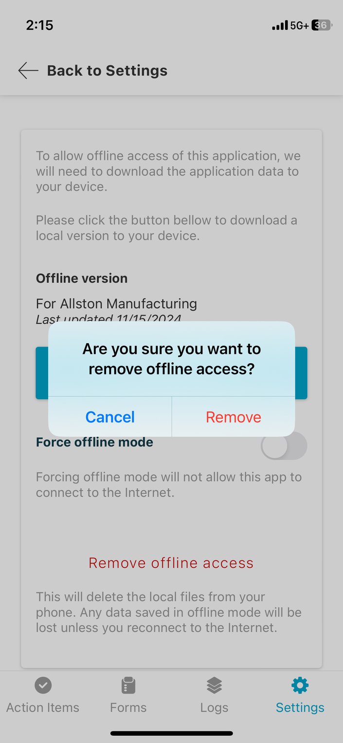 Mobile: Offline Mode