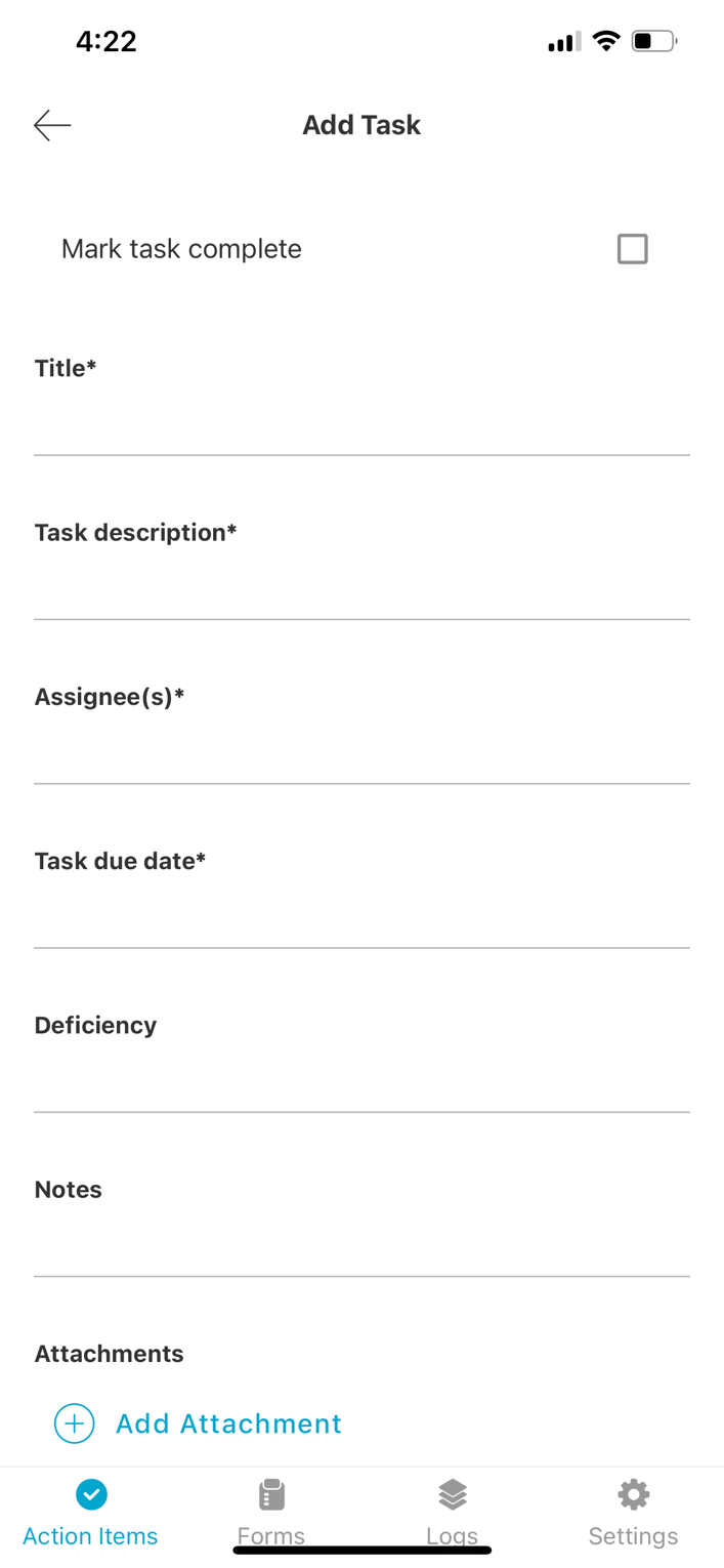 Mobile: Adhoc Tasks and Subtasks