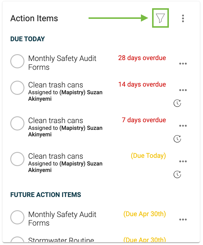Action Items