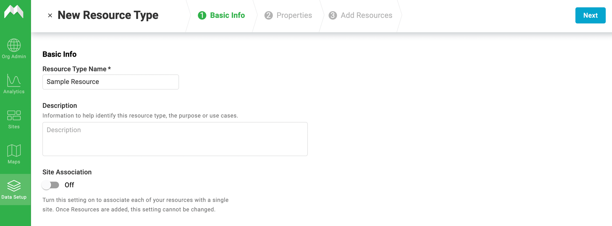 Setting Up Resource Types and Resources