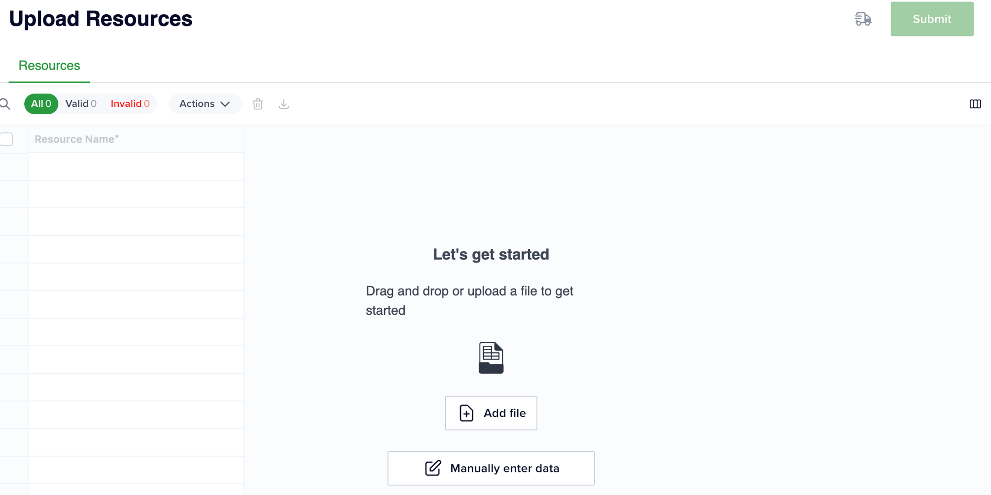 Setting Up Resource Types and Resources